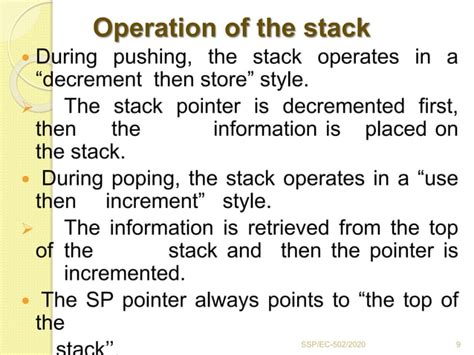 Stack And Subroutine Pptx