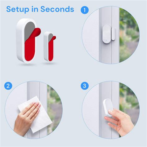 Безжичен магнитен сензор за прозорец на вратата Дистанционно наблюдение