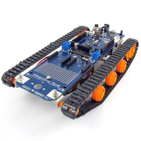 Dfrobotshop Rover V2 Arduino Compatible Tracked Robot Basic Kit Robotshop