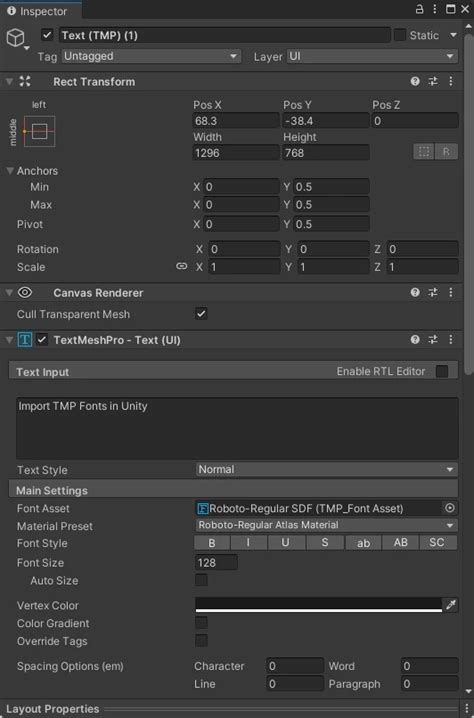 text mesh pro in unity font import guide