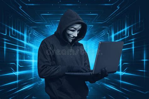 A Hooded Computer Hacker Editorial Stock Image Image Of Symbol 31994309