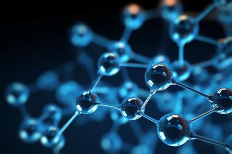 Premium Ai Image Molecular Structure Science Background 3d Render