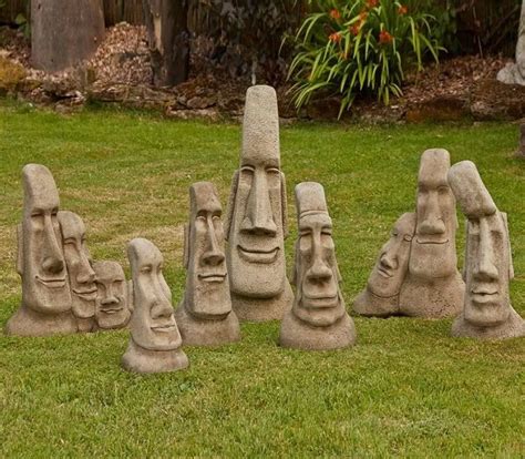 Гипсовый декор Easter Island Heads Easter Island Tiki Statues