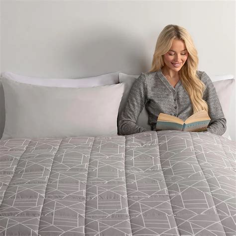 Weighted Blanket Throw Geo Therapy Anxiety Stress Relief Grey 8kg 150