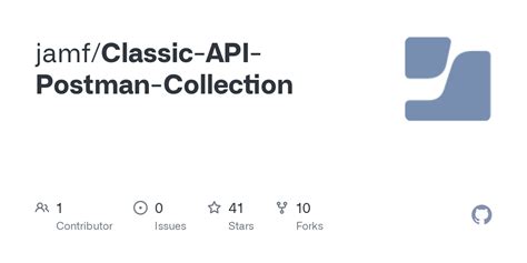 github jamf classic api postman collection