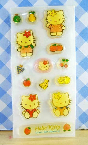 【震撼精品百貨】hello Kitty 凱蒂貓~kitty貼紙 水果 其他紙製品 Yahoo奇摩購物中心