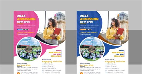 Creative School Admission Flyer Or Back To School Poster Template Design
