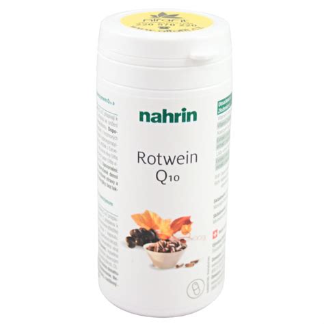 Nahrin Red Wine Capsules with Q10 ─ 100 capsules / Red Wine Capsules ...