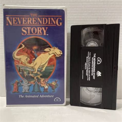 The Neverending Story The Animated Adventure” Vhs Tape 1995 Clamshell