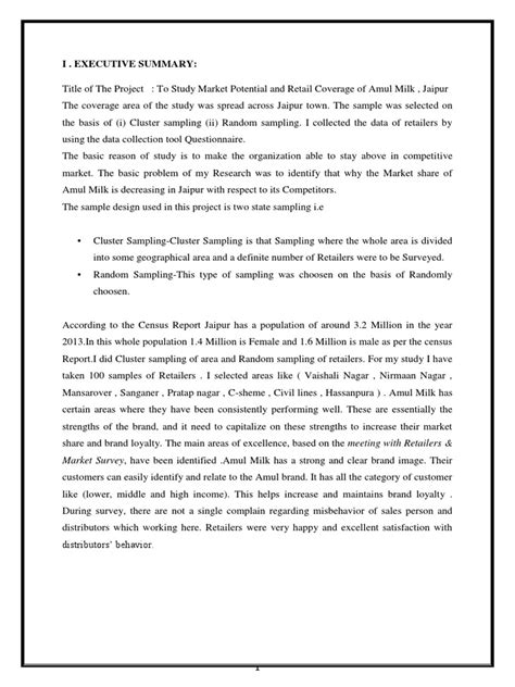 Amul Sip Pdf Sampling Statistics Business