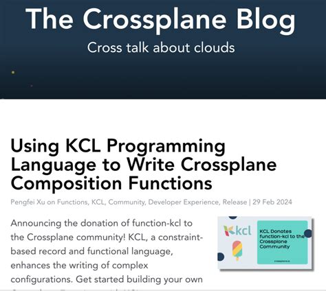 blog kcl programming language