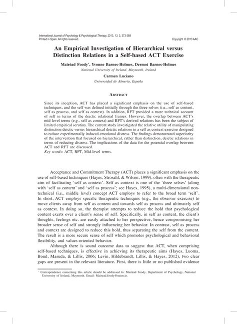 Pdf An Empirical Investigation Of Hierarchical Versus Distinction