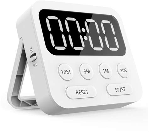 Tchou Digitale Keukenwekker Wit Led Scherm Stopwatch Aftelfunctie Instelbaar Bol