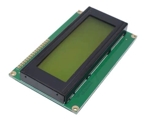 Display Lcd 20x4 Backlight Verde E Escrita Preta Arduino