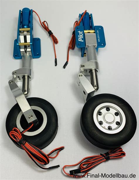 Metal Electric Retract Shock Absorbed Landing Gear Cnc Diy For Rc Plane Model Ph