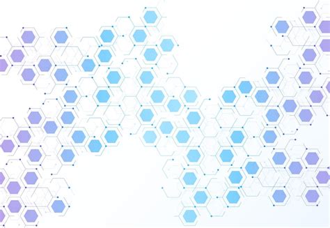 Premium Vector Abstract Hexagonal Molecular Structures In Technology Background And Science