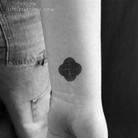 Solomons Knot Temporary Tattoo Set Of 3 Temporary Little Tattoos