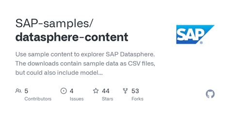 Github Sap Samplesdatasphere Content Use Sample Content To Explorer