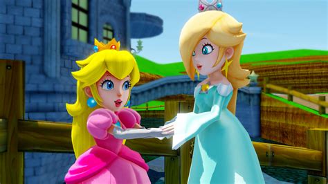 Peach And Rosalina Outside The Castle By Missangela13 On Deviantart