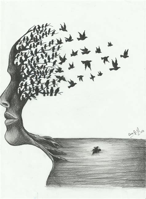 Tree And Bird Drawing At PaintingValley Com Explore Collection Of Tree And Bird Drawing