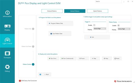 Dlp3010evm Lc How To Store Pattern Images At The Projector Dlp