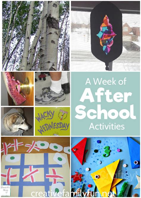A Week Of After School Activities Plus The After School Linky Party