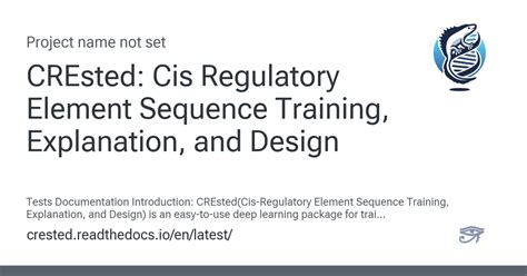 Crested Cis Regulatory Element Sequence Training Explanation And