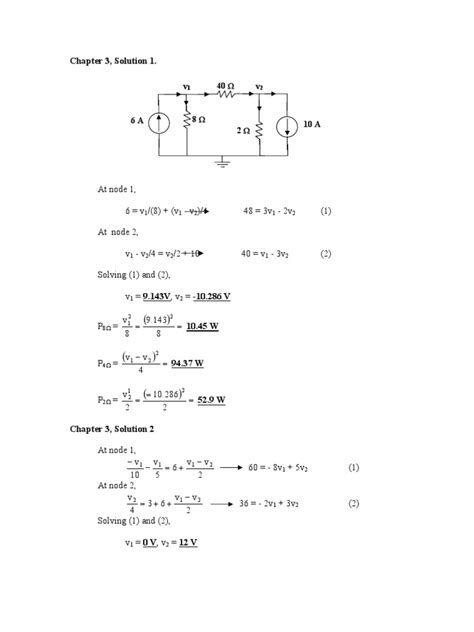 Chapter 3 Solution 1 V1 Pdf