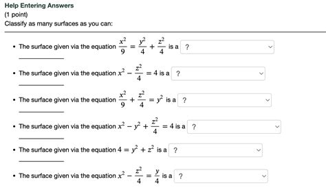 solved the surface given via the equation 9x2 4y2 4z2 is a