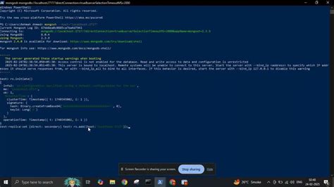 Replication With Mongodb On Localhost Youtube