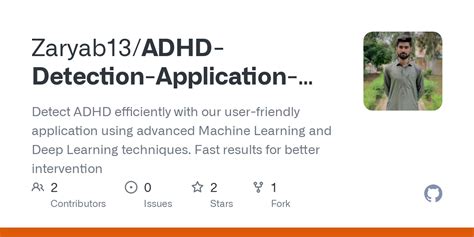 Github Zaryab13adhd Detection Application Using Machine Learning Detect Adhd Efficiently