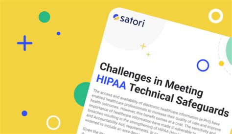 Challenges In Meeting Hipaa Technical Safeguards Satori