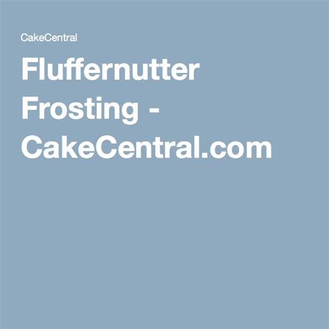 Fluffernutter Frosting Frosting Banana Cake Chocolate Cake