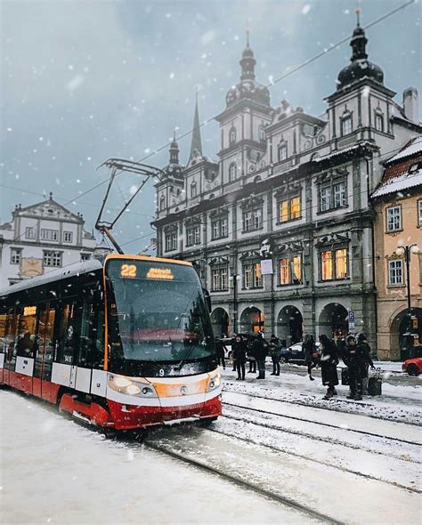 Снег в Мала-стране, Прага. | Пикабу
