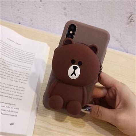 零钱包vivos1pro手机壳女软壳v1832a保护套全包防摔s1pro斜跨挂绳 棕色 棕色熊零钱包 无挂绳 Vivo报价参数图片视频