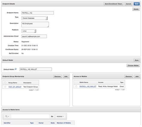 Managing Oracle Key Vault Endpoints