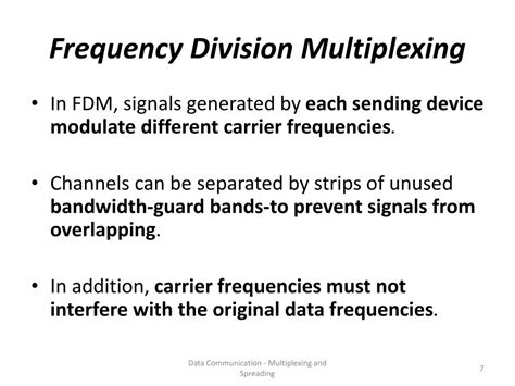 PPT Data Communication Bandwidth Utilization Multiplexing And Spreading PowerPoint