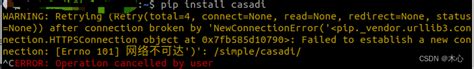 使用pypi安装包的时候报错【网络不可达】pip Install 网络不可达 Csdn博客