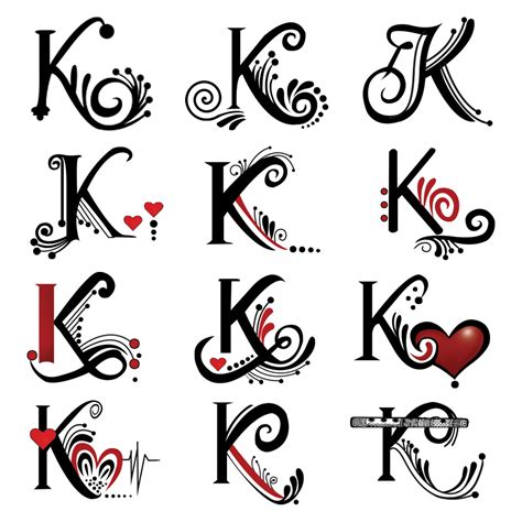 Letter K Script Tattoo Designs Letter K Graffiti Alphabet K