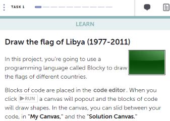 Javascript Demo Blockly Flags By Code Avengers Learn K12