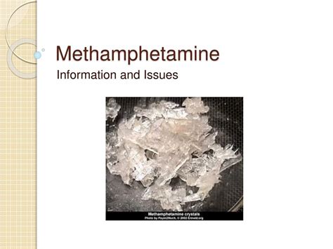 PPT Methamphetamine PowerPoint Presentation Free Download ID