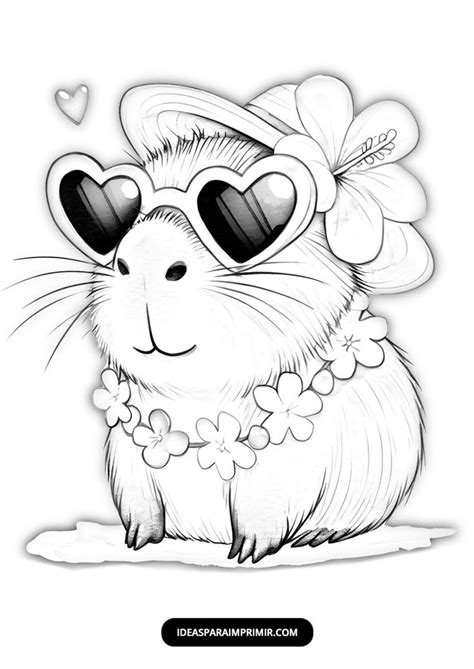 Dibujos De Cute Capibaras Para Colorear En 2025 Dibujos Dibujos De