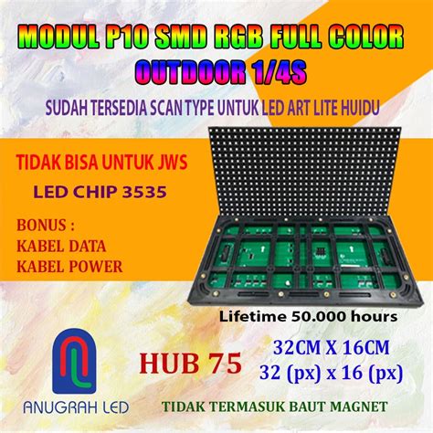 Jual Modul Panel Led P10 Rgb 14 Scan Smd Outdoor Led Chip 3535