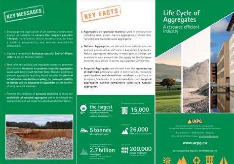 Aggregates Europe Uepg Recycled Aggregates Leaflet A Resource Efficient Industry