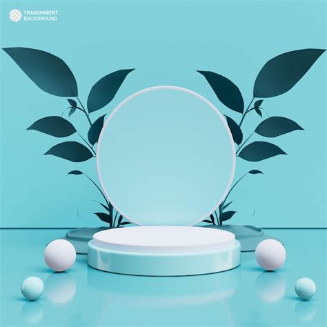 제품 프레젠테이션을 위한 고급 연단 3d 렌더링 무료 Psd 파일