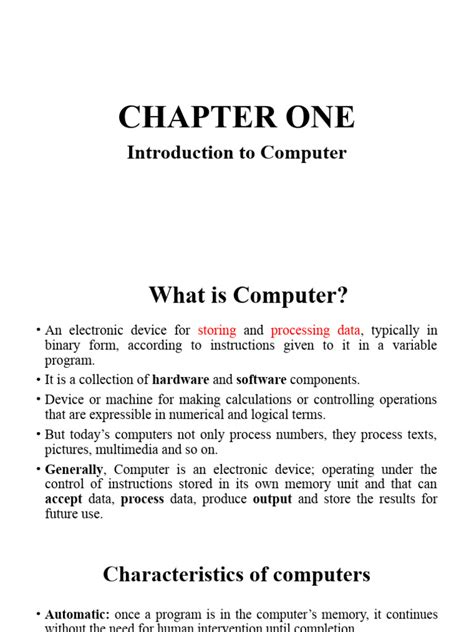 Introduction To Computre Chapter1 3 Pdf Central Processing Unit Microcomputers