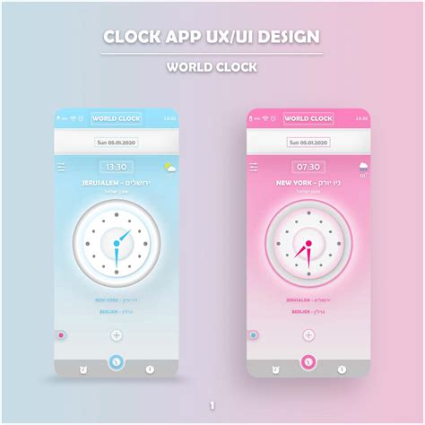 CLOCK APP UX UI DESIGN On Behance