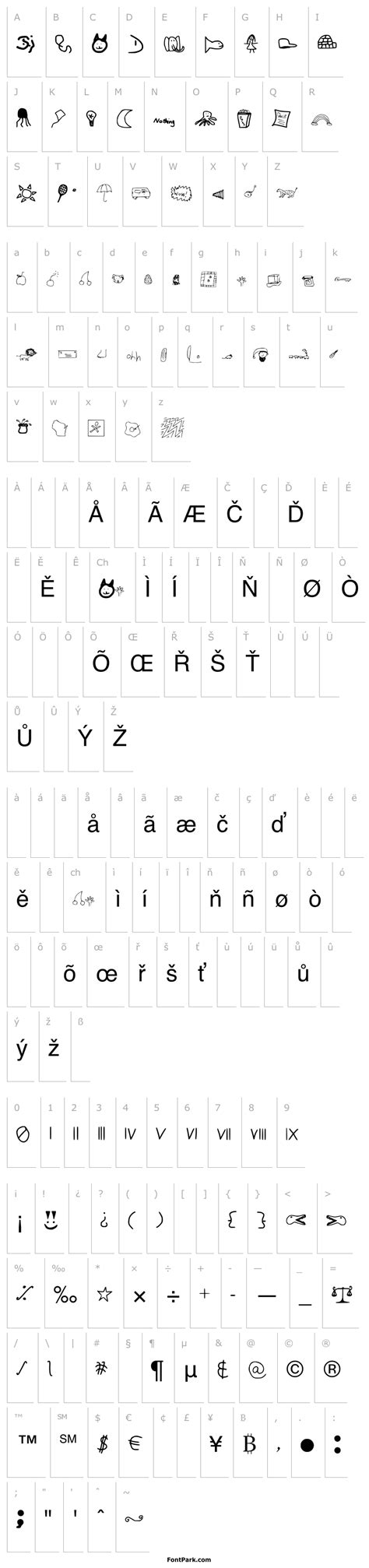 Daniel S Dingbat Font Font