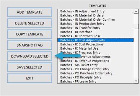 Building A Batch Import Template Tad Transfer All Data