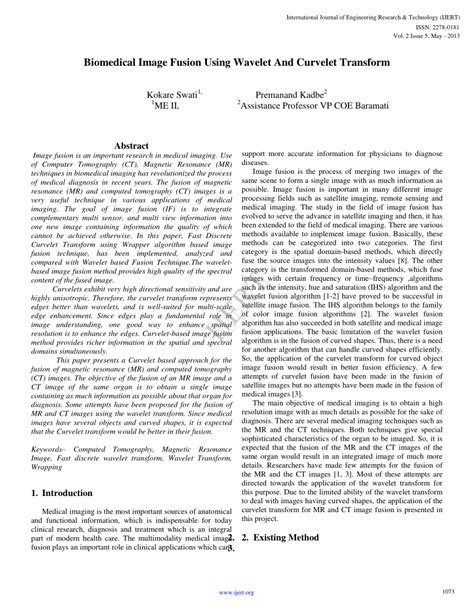 Pdf Biomedical Image Fusion Using Wavelet And Curvelet Transform